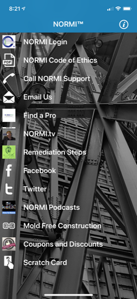 NORMI App – National Organization of Remediators and Mold Inspectors